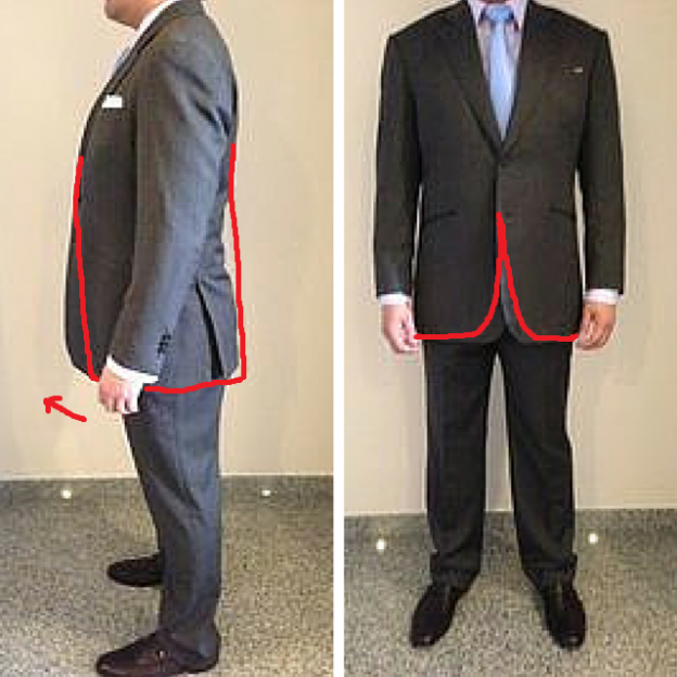 Erect posture with short back - Martin Fisher Tailors